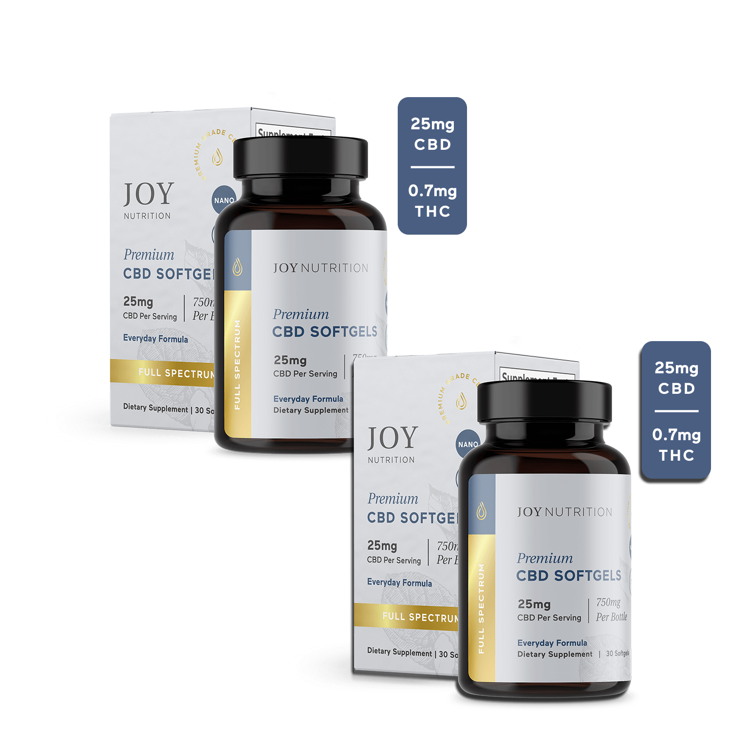 Joy Organics 25 mg Full-Spectrum CBD Softgels Value Pack – TenVape