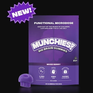 Delta Munchies Functional Microdose Gummies Big Brain – TenVape