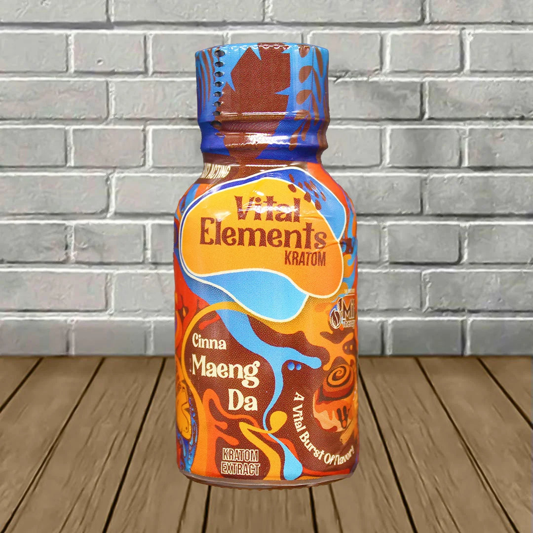 Vital Elements Cinna Maeng Da Kratom Extract Shot 15ml – TenVape