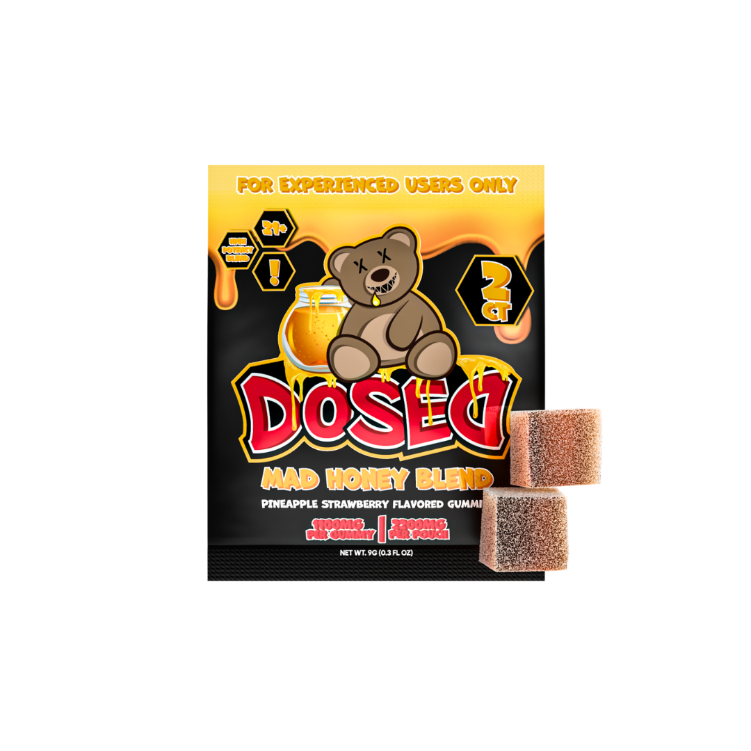 Exodus Dosed Mad Honey Gummies 22,000mg – 2ct – TenVape