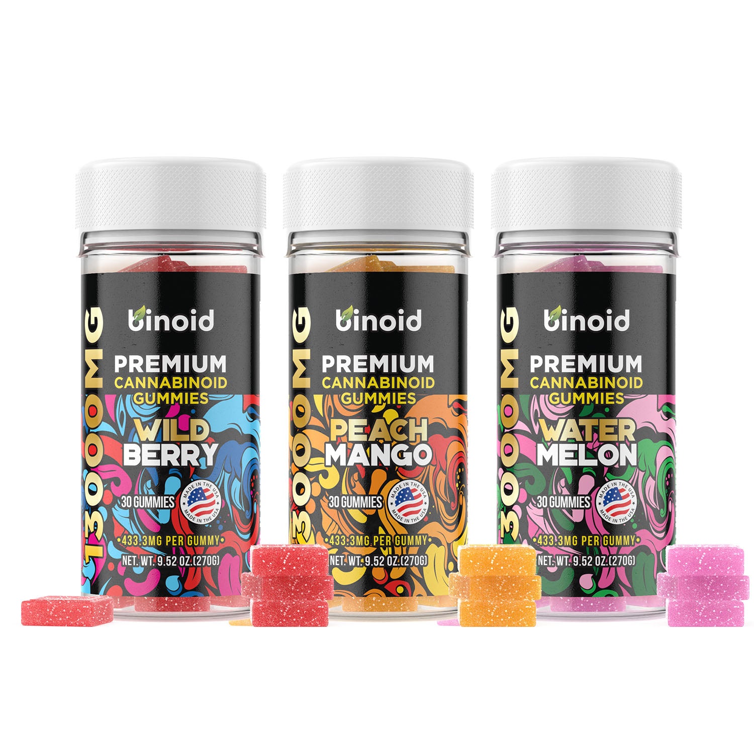 Binoid CBD 13,000mg Gummies (Good Luck) – Bundle – TenVape