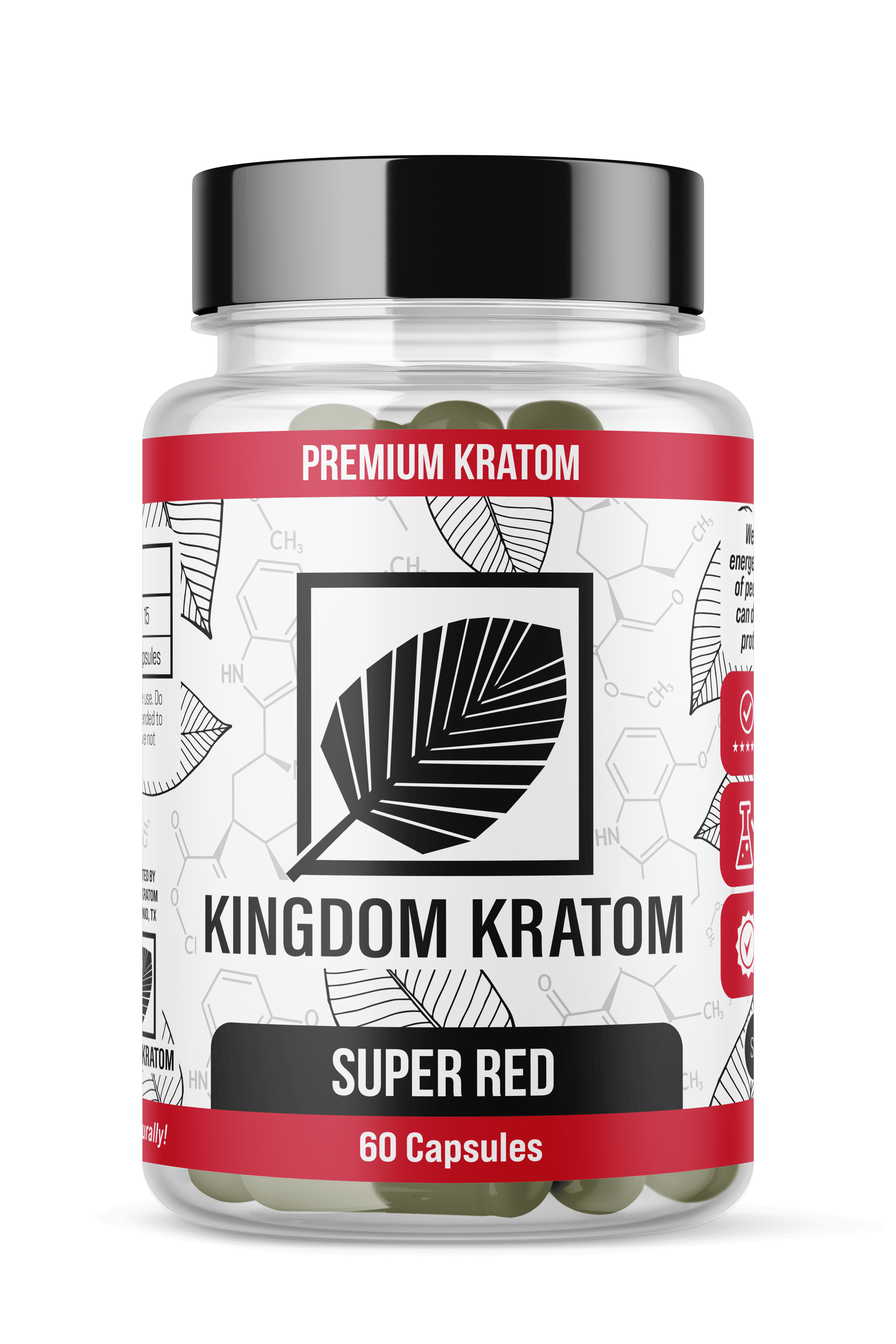 Kingdom Kratom Super Red Borneo Kratom Capsules – TenVape