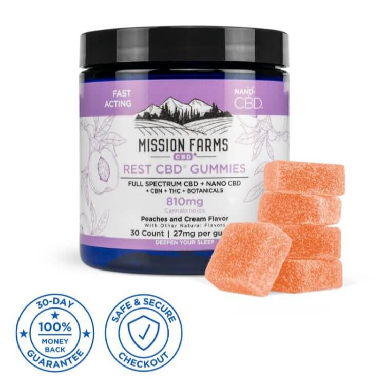 Mission Farms Rest CBD Gummies with Nano CBD – TenVape