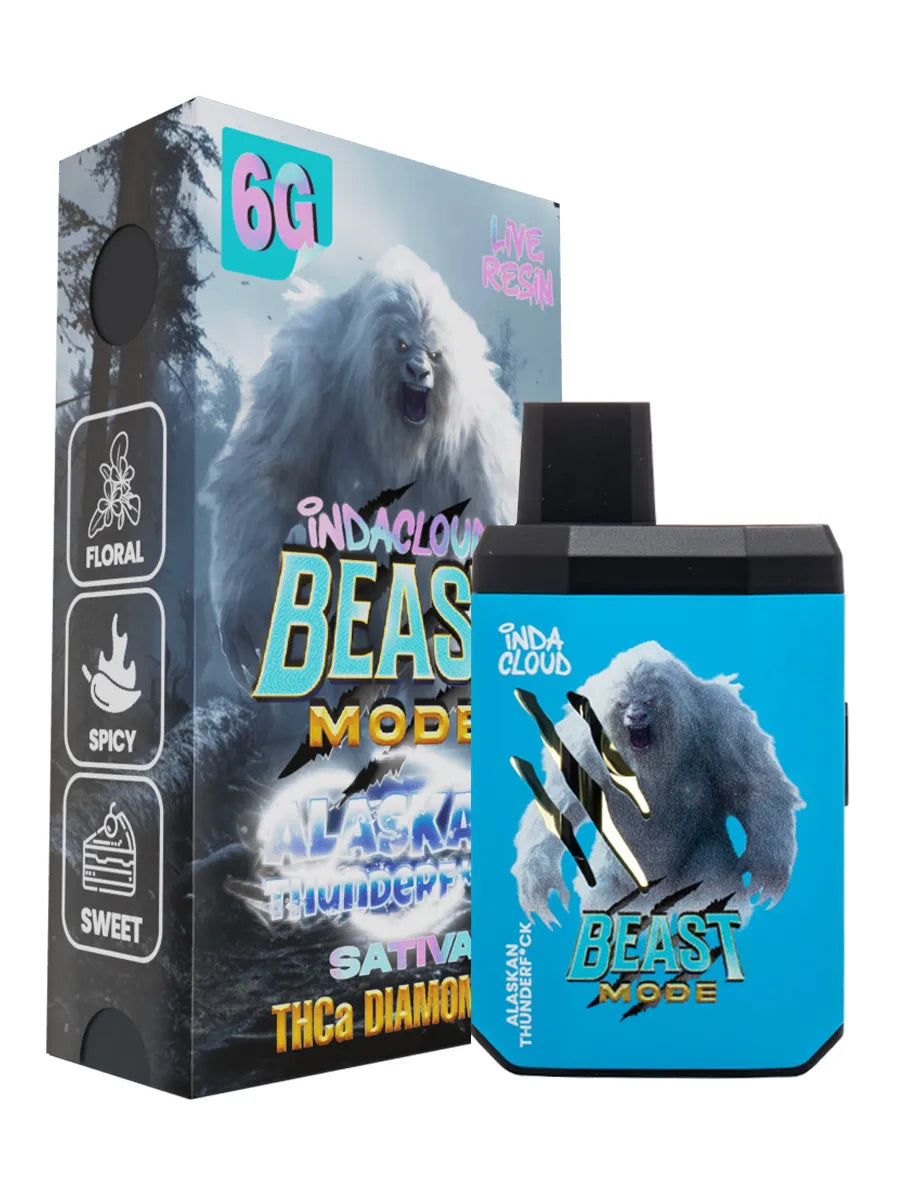 Alaskan Thunerf*ck IndaCloud Beast Mode THCA Live Resin Diamonds Dispo ...