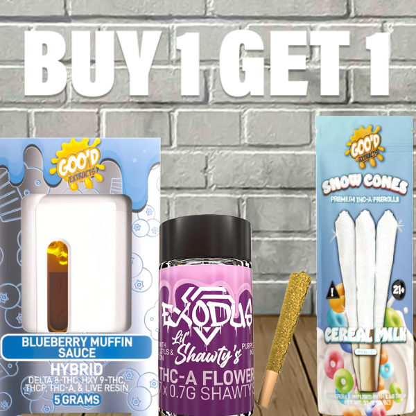 B1G1 Goo’d Extracts 5g Disposable + THCa Pre-Rolls – TenVape