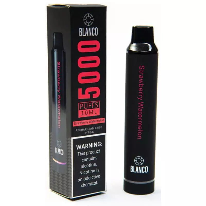 Blanco Rechargeable Disposable 5000 Puffs - Strawberry Watermelon – TenVape