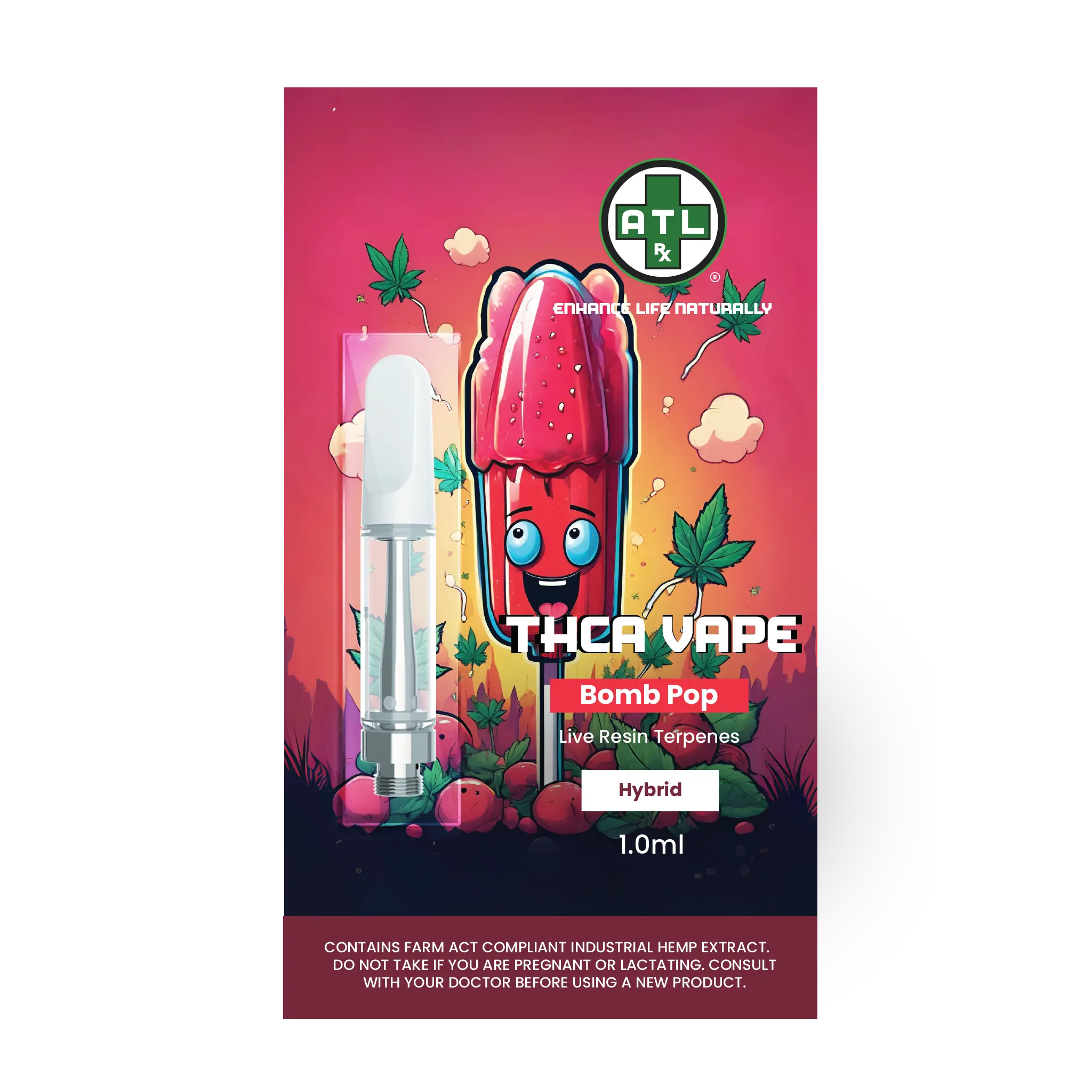 ATLRx Bomb Pop THCa Vape Carts – TenVape
