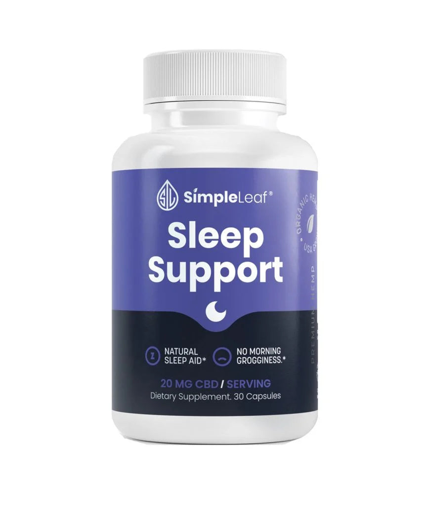 Simple Leaf Sleep Support CBD Capsules - 600mg – TenVape