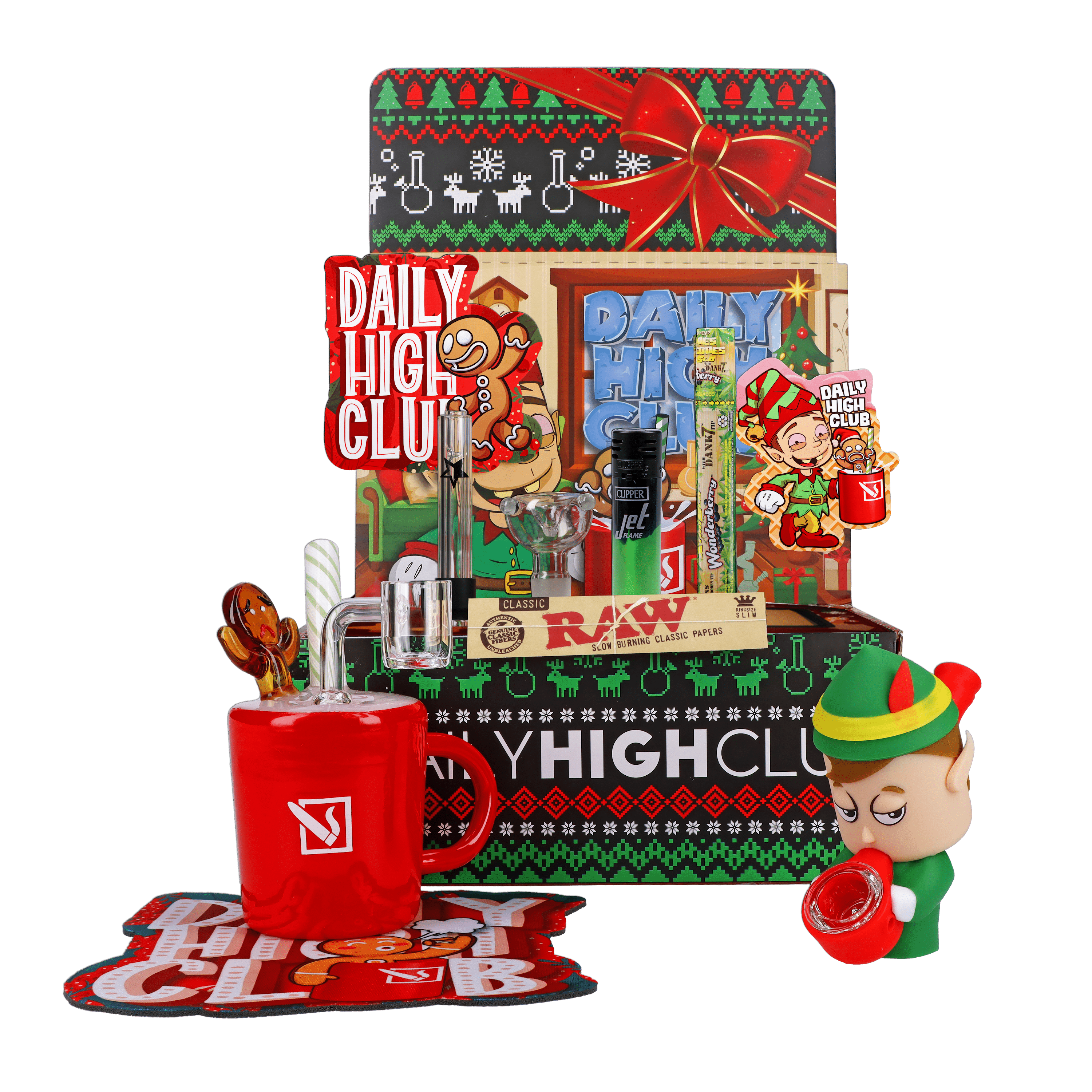 The El Primo December 2023 "Happy Holiblaze" Smoking Box – TenVape