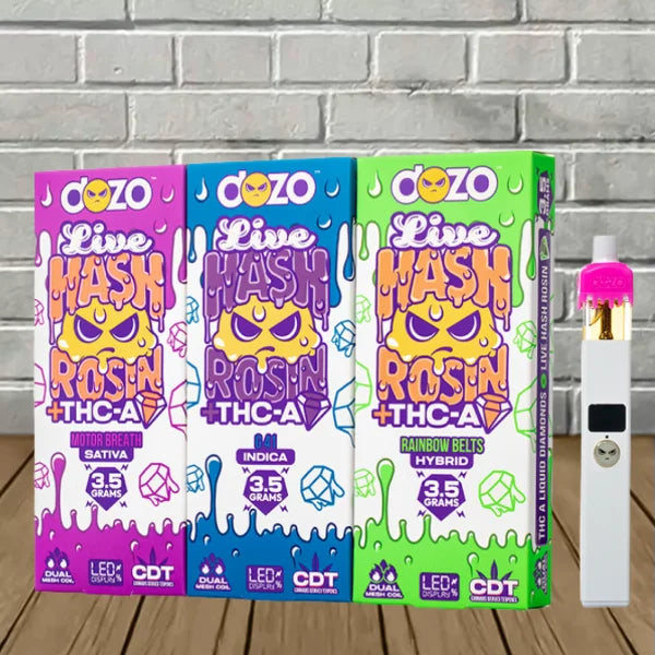 Dozo Live Hash Rosin + THCa Diamond Disposable 3.5g – TenVape