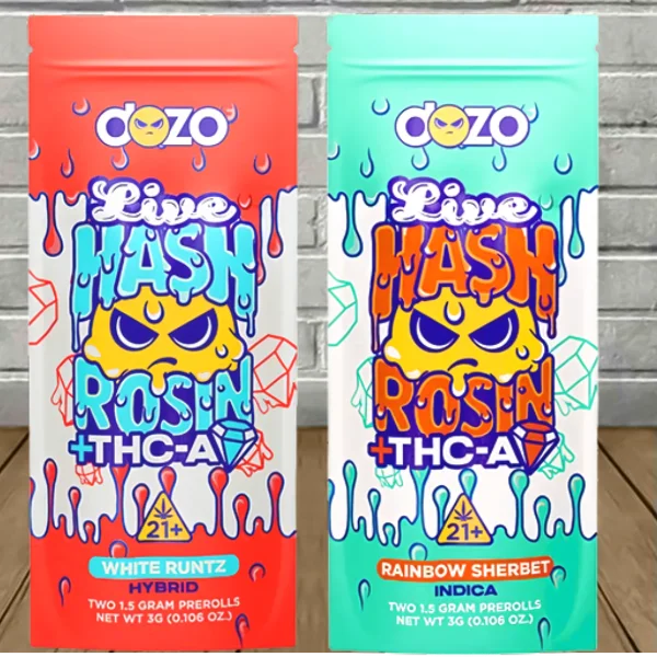 Dozo Live Hash Rosin + THCa Diamond Pre-Rolls 2ct – TenVape