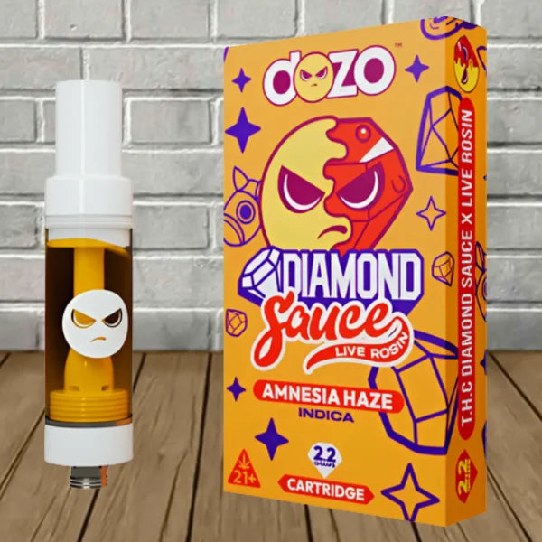 Dozo Live Rosin Diamond Sauce Cartridge 2.2g – TenVape