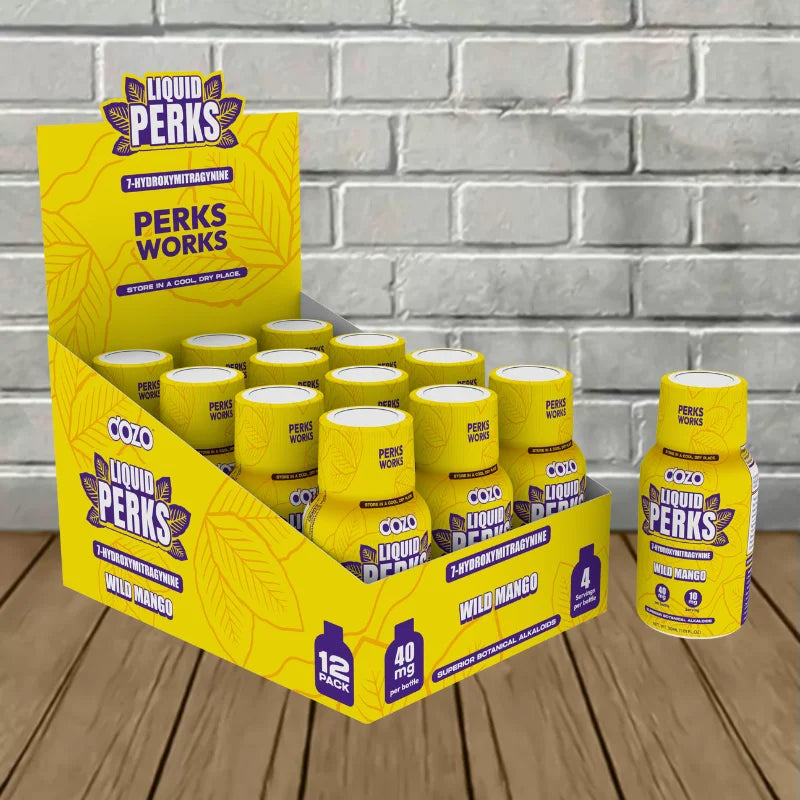 Dozo Liquid PERKS 7-Hydroxymitragynine Extract Shot Full Case (12ct ...