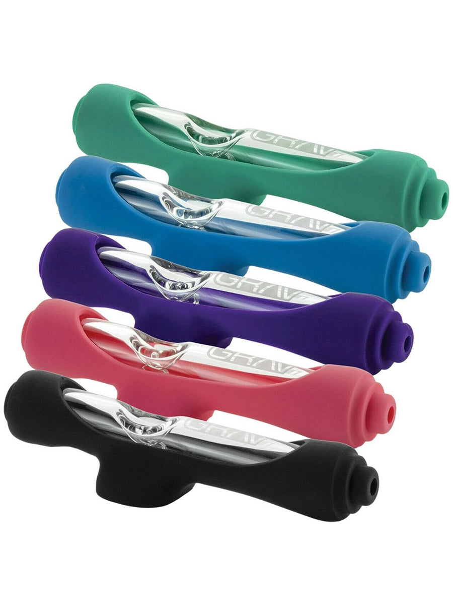 Grav Mini Steamroller With Silicone Skin Hand Pipe – TenVape