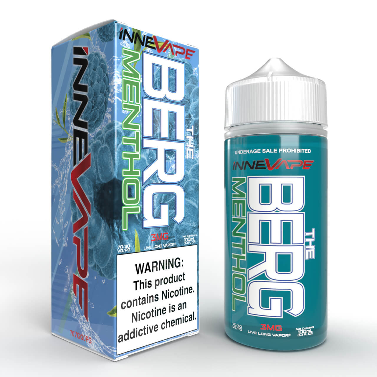 Innevape The Berg Menthol 100ml E-Juice – TenVape