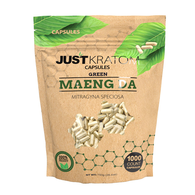 Just Kratom Green Maeng Da Kratom Capsules – TenVape