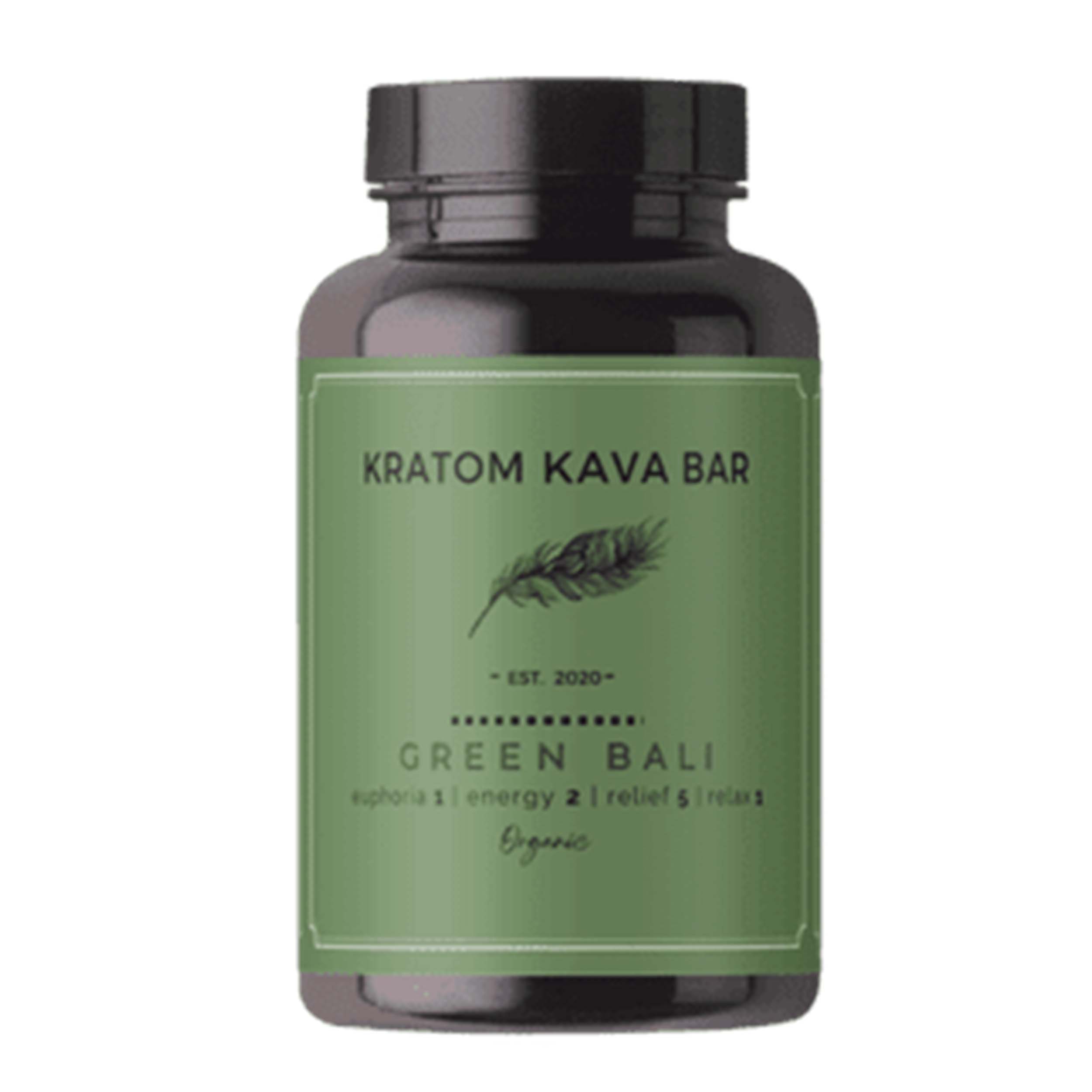 Kratom Kava Bar Green Bali Capsules – TenVape