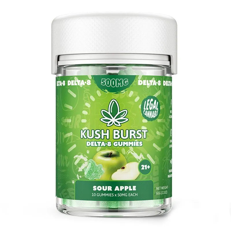 Delta 8 THC Gummies – Sour Apple – Kush Burst – TenVape