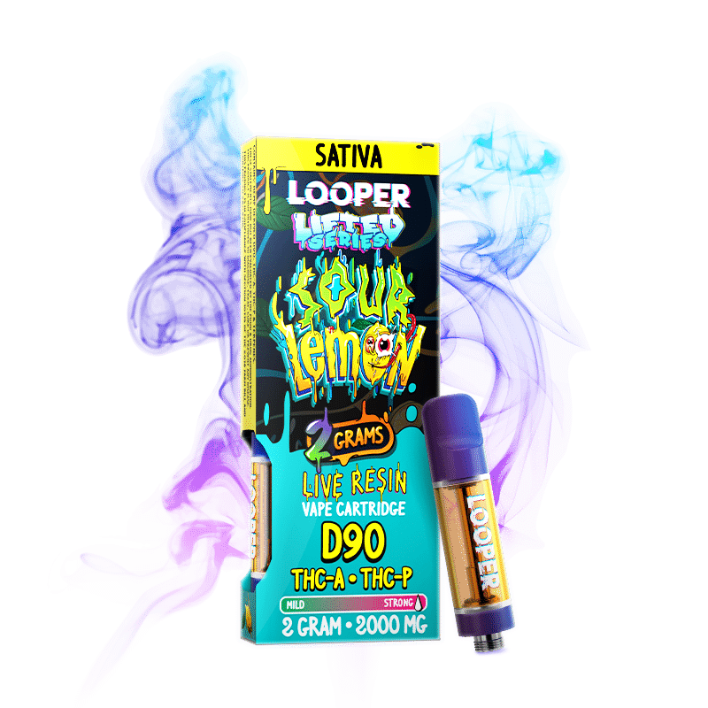 Lifted Series 2g Cartridge: Sour Lemon by Looper Vape – TenVape