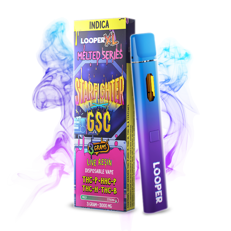 Looper Vape Melted Series 3G Disposable: Starfighter x GSC – TenVape