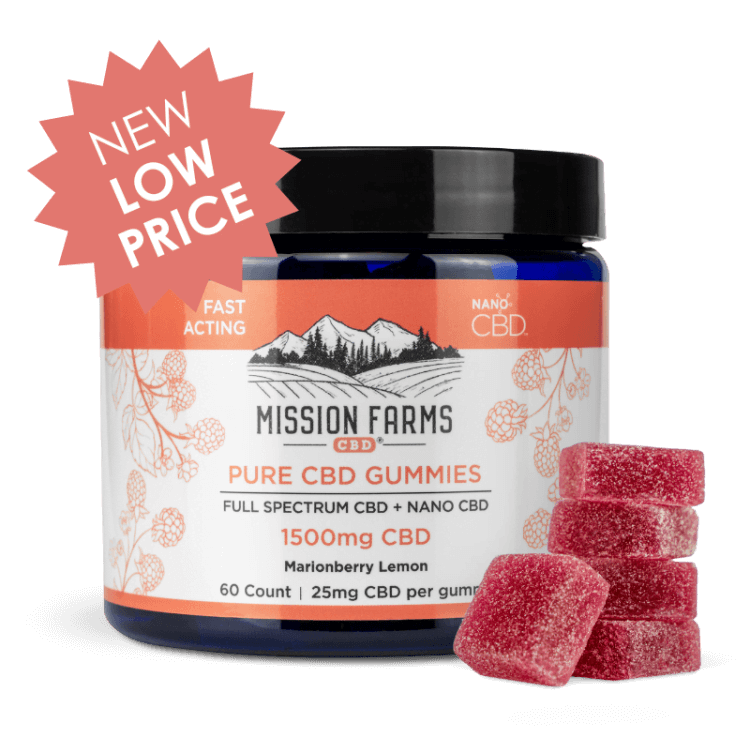 Mission Farms Pure CBD Gummies with Nano CBD – TenVape