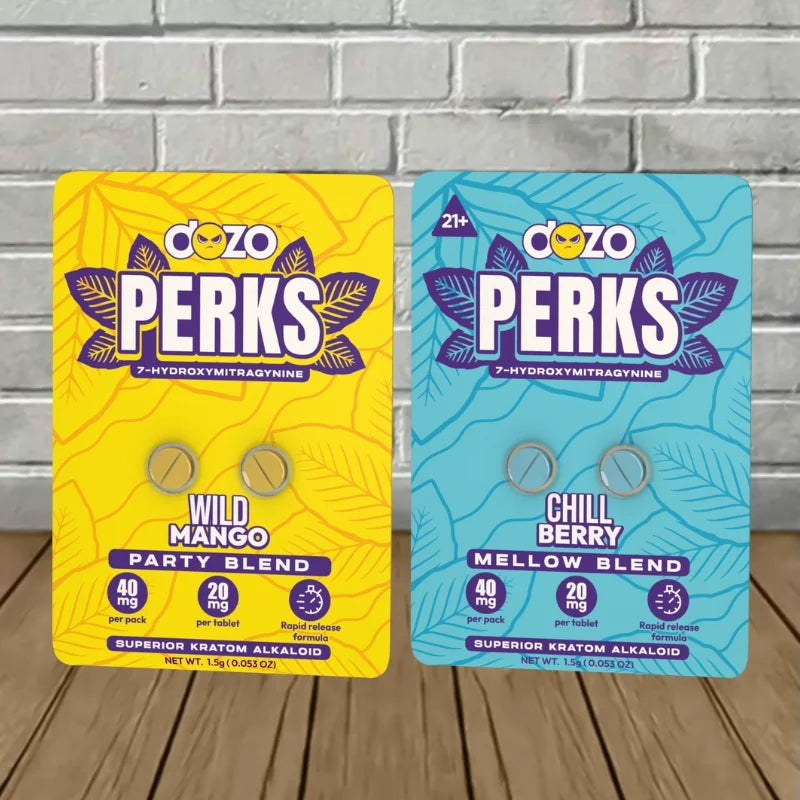 Dozo PERKS 7-Hydroxymitragynine Tablets 2ct – TenVape
