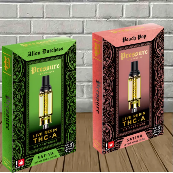 Pressure LA Live Resin THCa Vape Cartridge 3.5g – TenVape