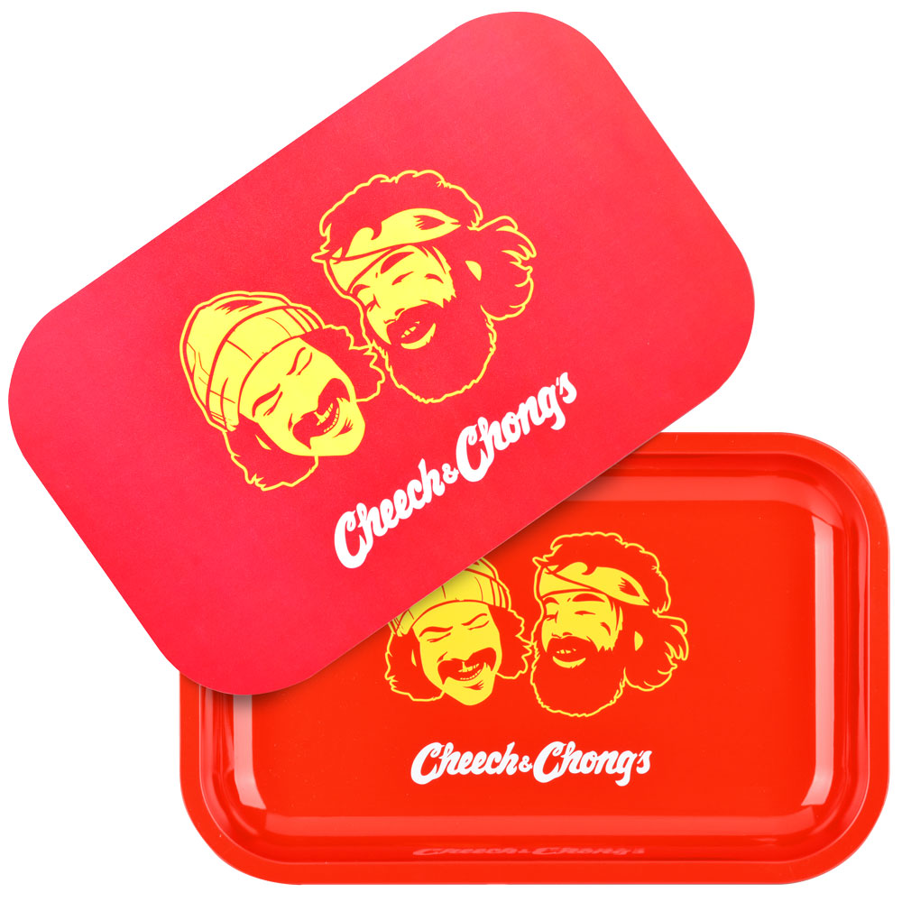 C&C Metal Rolling Tray - Red Faces – TenVape