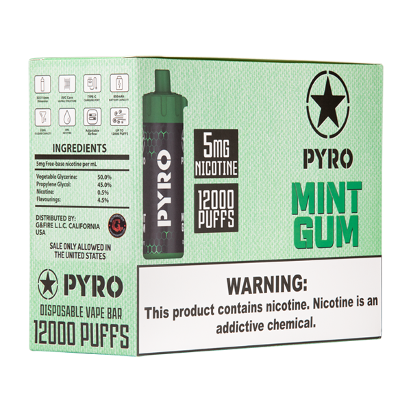 Mint Gum PYRO 12000 – TenVape