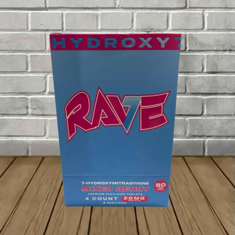 Rave Kratom 7-Hydroxy Extract Tablets Full Case 10ct – TenVape