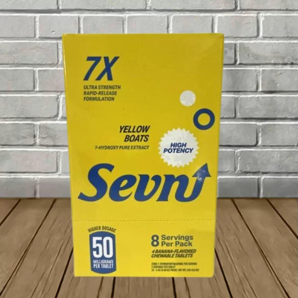Sevn Ultra Strength 7-Hydroxy Chewable Extract Tablets Full Case 10ct ...