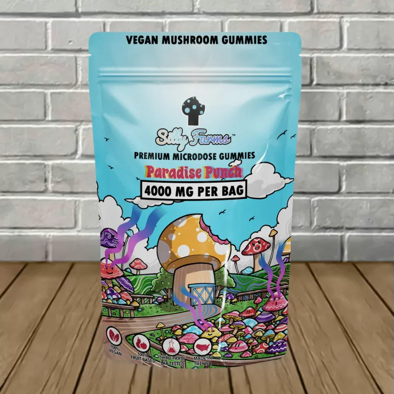 Silly Farms Premium Microdose Magic Mushroom Gummies 4000mg – TenVape