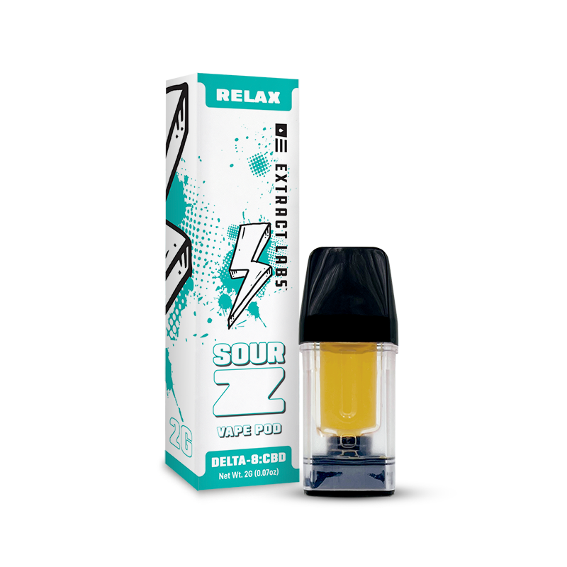 Extract Labs Delta 8 Relax Pod | Sour Z | Hybrid – TenVape
