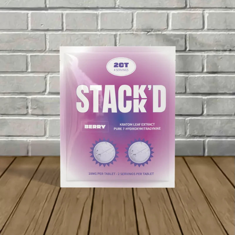 STACK’D Pure 7-Hydroxymitragynine Tablets 2ct – TenVape