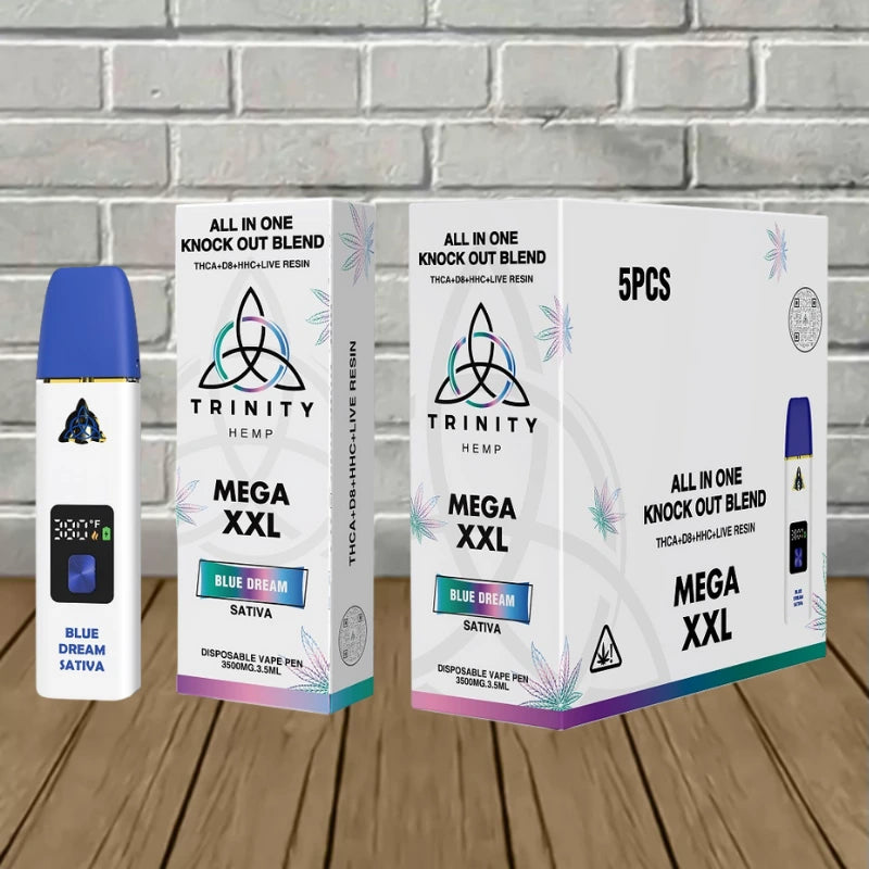 Trinity Mega XXL All-In-One Knockout Blend THCa Disposable Vape 3.5g ...