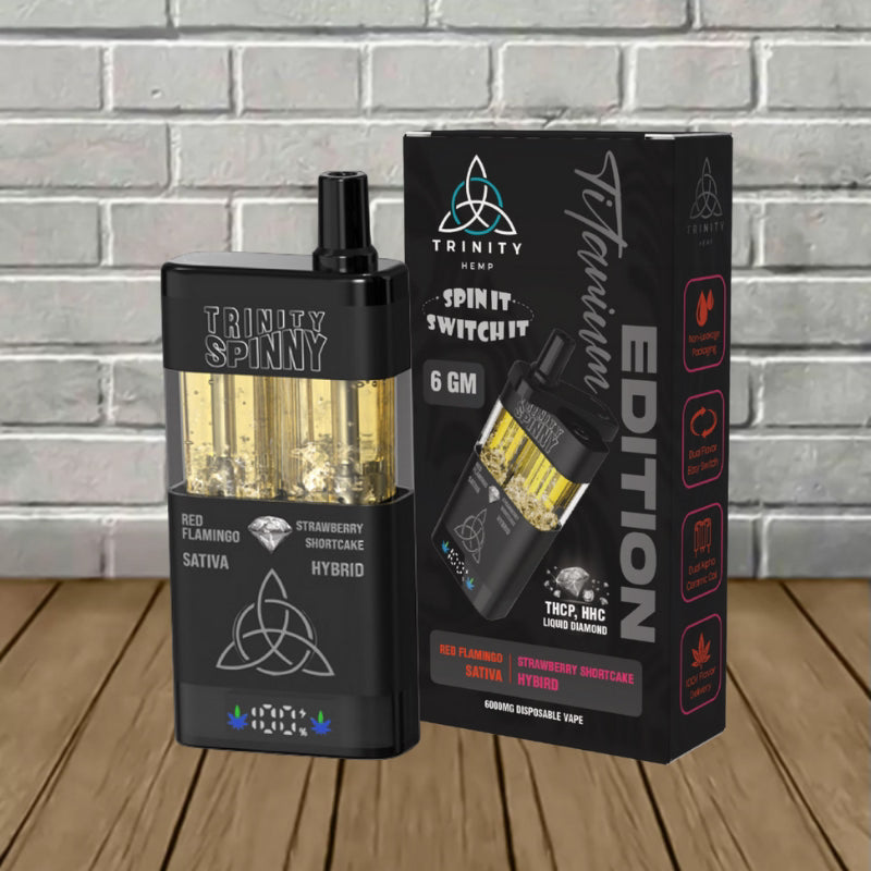 Trinity Spinny Titanium Edition THCp Liquid Diamond Edition Disposable ...
