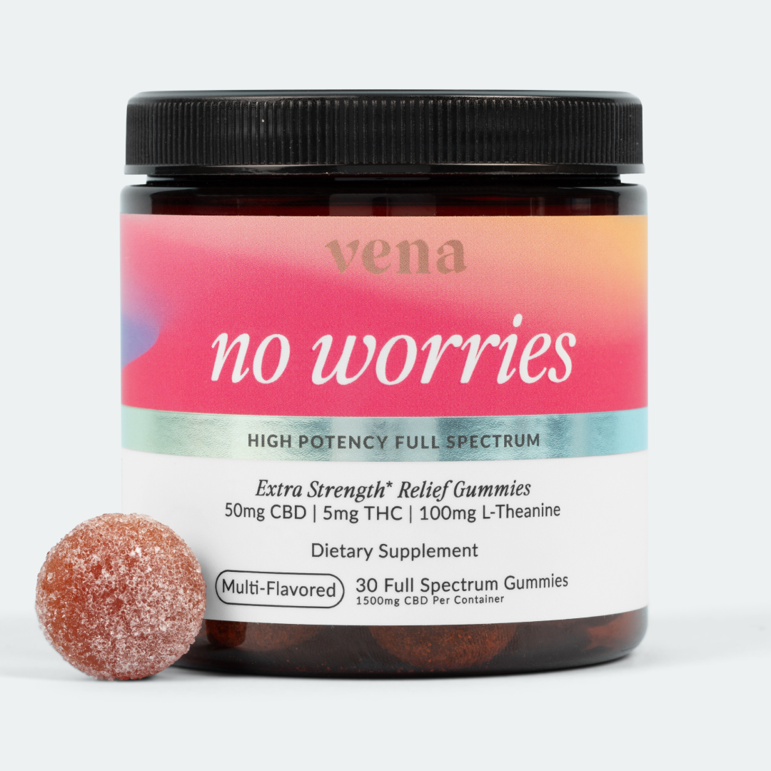 Vena CBD No Worries Extra Strength Relief Gummies – TenVape