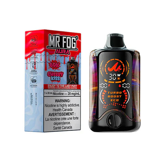 Cherry Kiss Mr. Fog Aura 60K Disposable Vape – TenVape