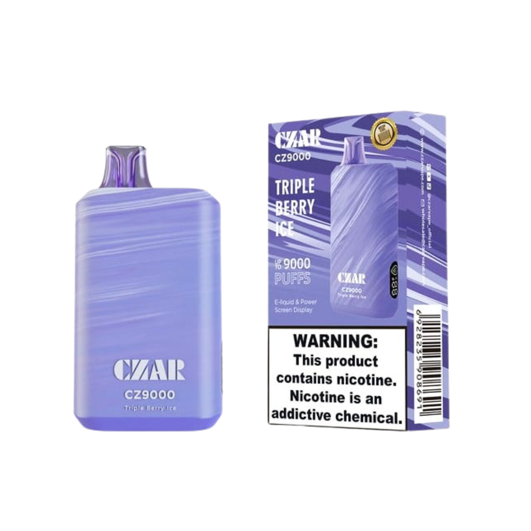 CZAR CZ9000 Vape Disposable (9,000 Puffs) Sleek Design High-Performanc ...