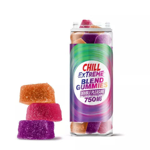 Double Pleasure Blend - 25mg Gummies - D9, Broad Spectrum CBD - Chill ...