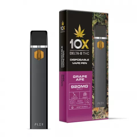 920mg D8 Vape Pen - Grape Ape - Indica - 1ml - 10X – TenVape
