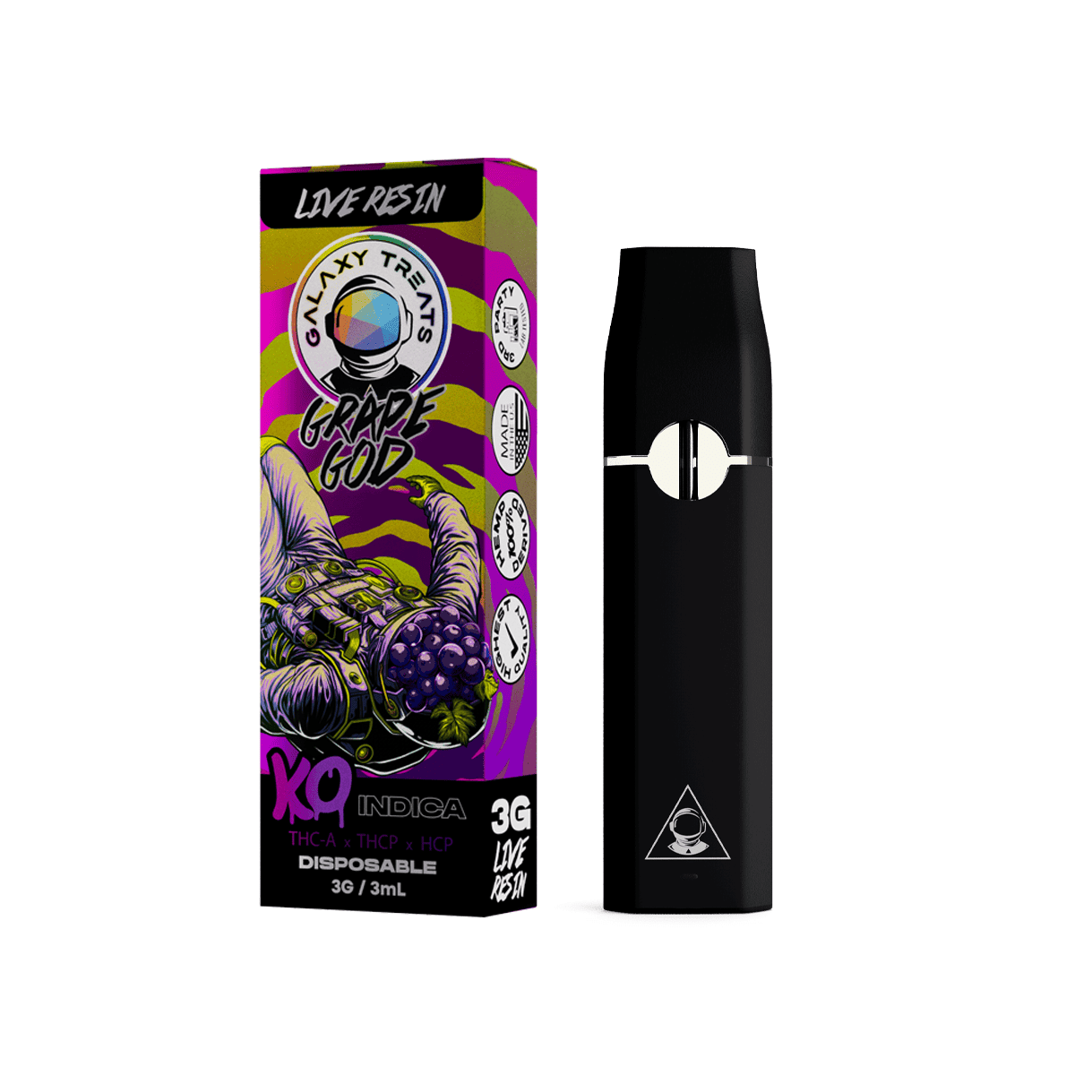 Galaxy Treats Grape GodLive Resin Disposables – TenVape