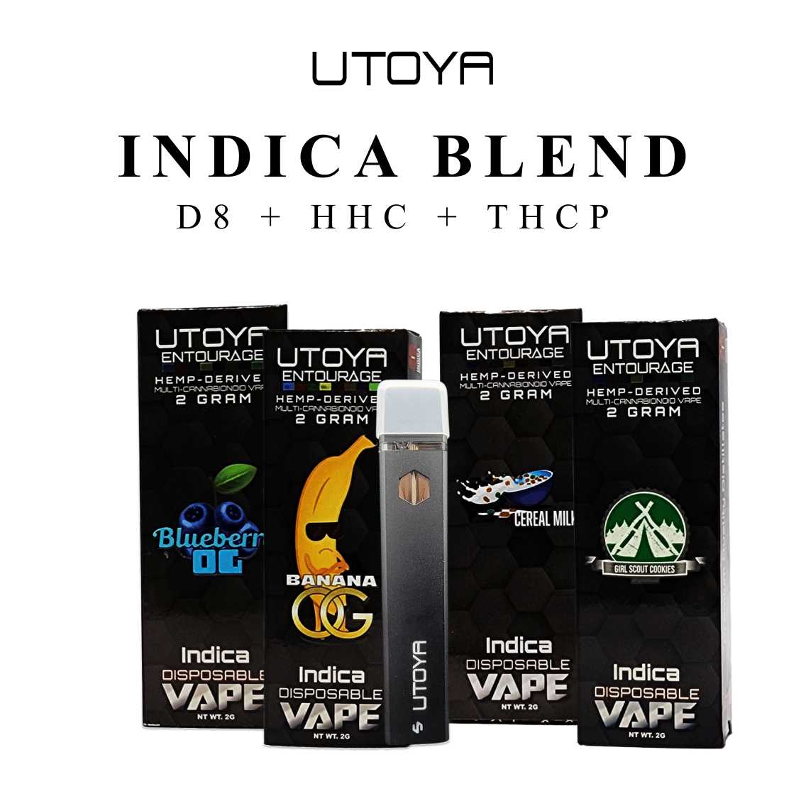 Utoya | Tango Indica Blend THC-P Disposable Vape - 2g – TenVape