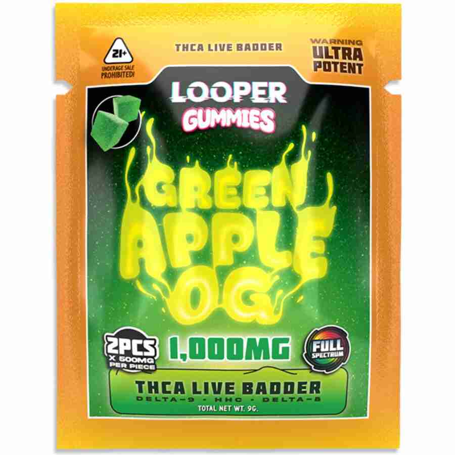 Looper THCa Live Badder 2pc Gummies 1000mg – TenVape