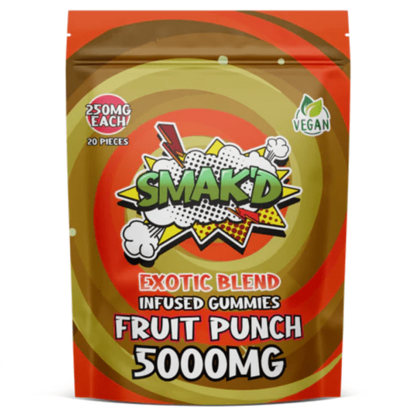 SMAK’D Exotic Blend Gummies 5000mg – TenVape