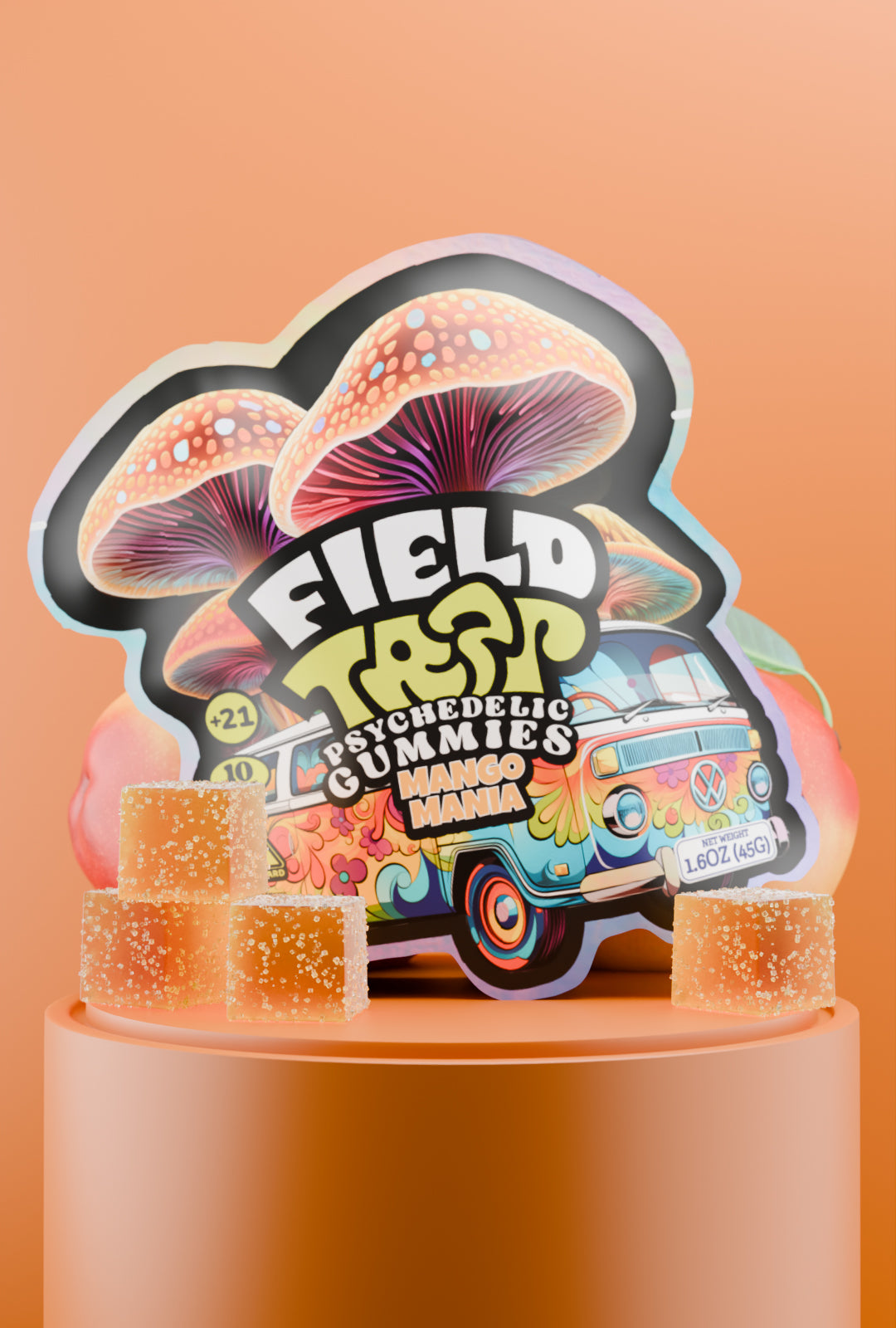 Mango Mania – Psychedelic Magic Mushroom Gummies – TenVape