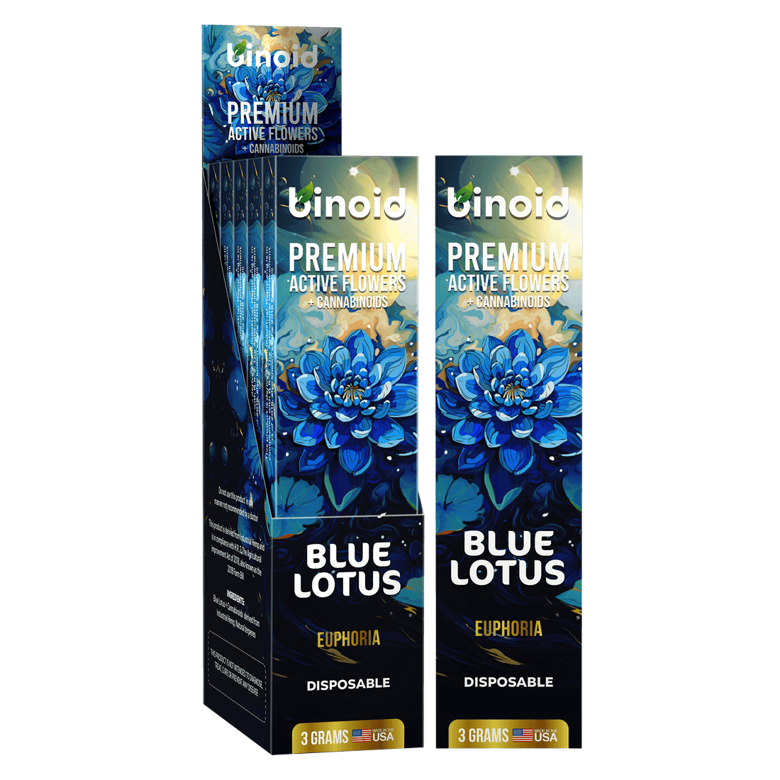 Binoid Blue Lotus Disposable Vape – 3 Gram – TenVape