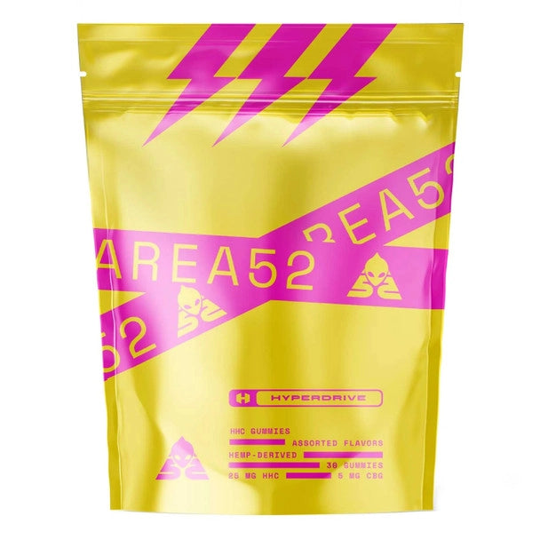 Area 52 HHC Edible - HHC: CBG Hyperdrive Gummies Assorted 30MG – TenVape