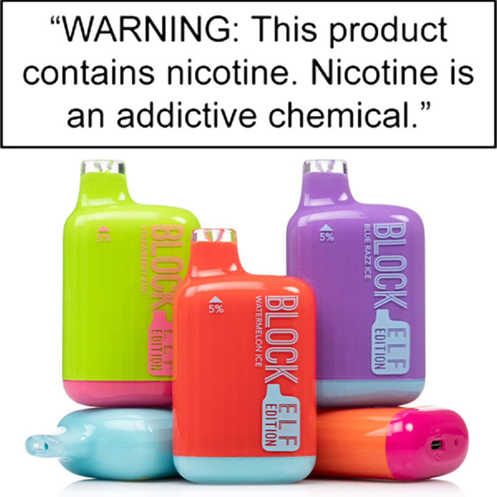 BLOCK ELF BAR EDITION DISPOSABLE VAPE - 6000 PUFFS – TenVape