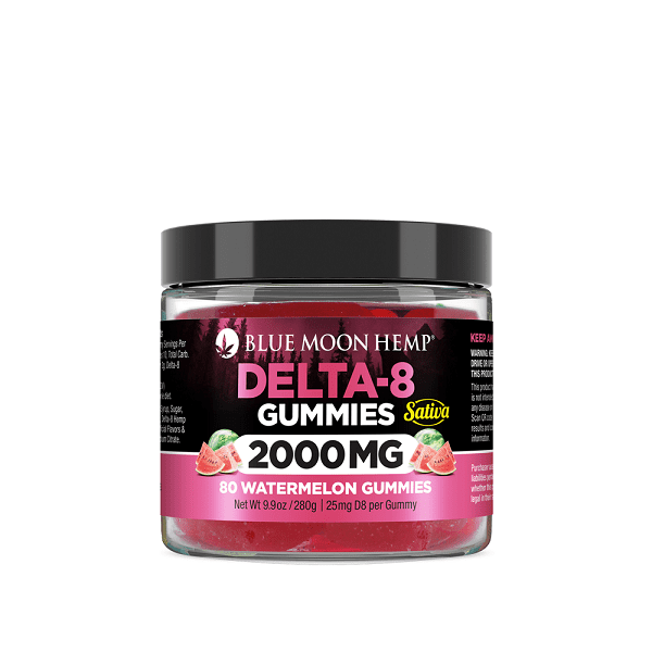 Blue Moon Hemp Delta 8 Watermelon Gummies 250mg-2000mg – TenVape